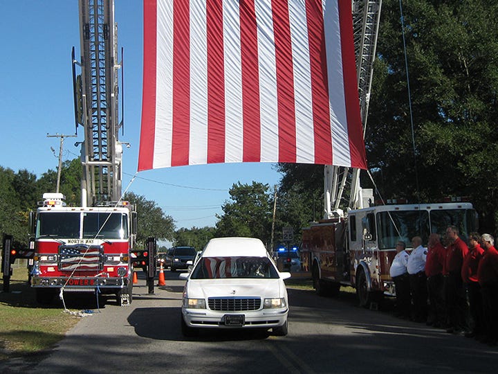 Community says farewell to George Whitehurst, 'a good man' (PHOTOS ...