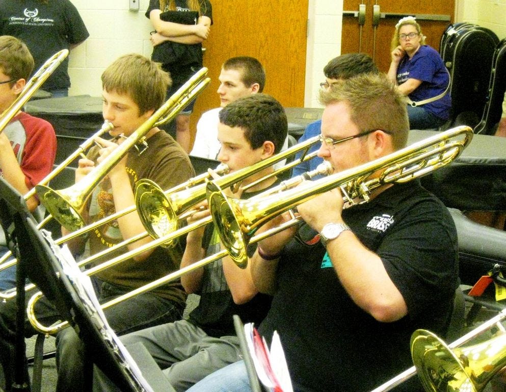 Presidio Brass performs, coaches Davidson Middle School band (PHOTOS ...