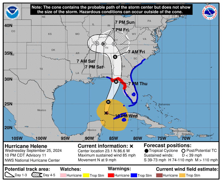 64 of 67 Florida counties under tropical storm or hurricane warning ...