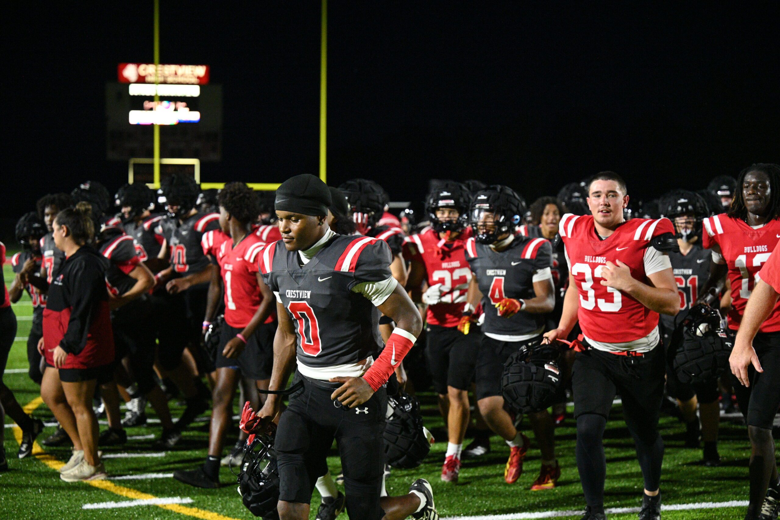 Crestview Football showcases in “Red vs White” Game | Crestview News ...